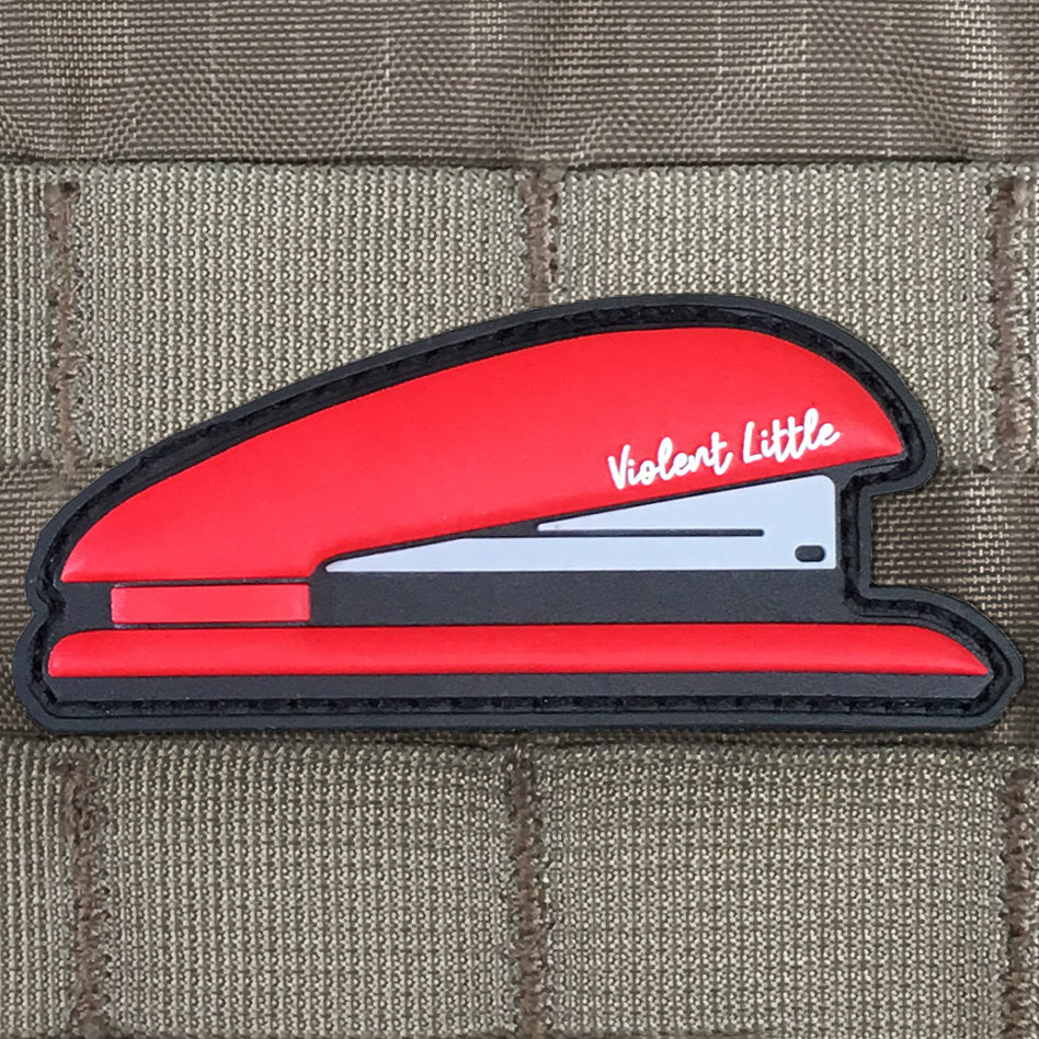 Milton's Red Stapler Morale Patch | Violent Little Machine Shop